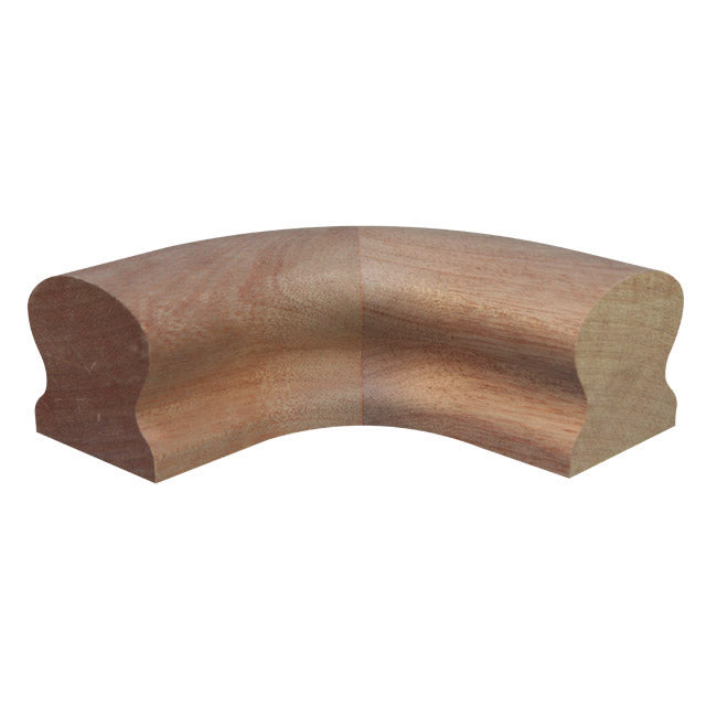 Meranti 1/4 Turn Handrail for Stairs - Hammer Smith