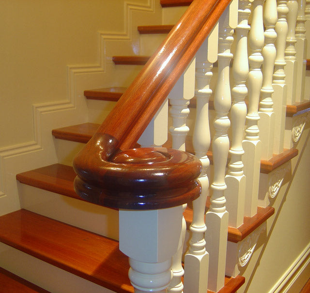 Victorian Ash Heritage Handrail - Precut Set Lengths - Hammersmith DIY ...