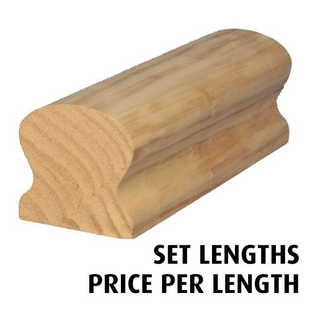 Pine Wood Handrail Set for Stairs & Decks - Hammersmith DIY Balustrade ...