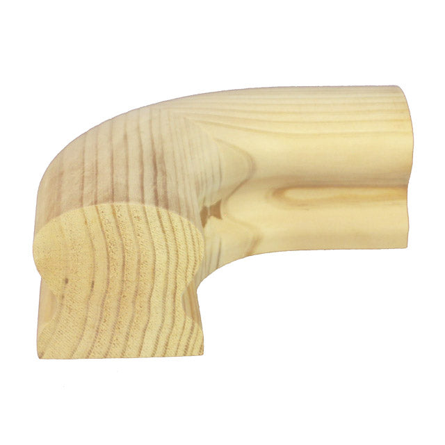 Pine 1/4 Turn Heritage Handrail for Stairs - Hammersmith DIY Balustrade ...